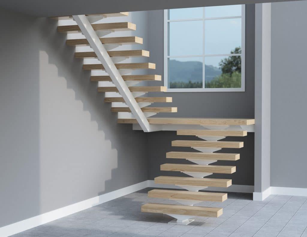 Custom-Designed Straight Staircases in USA | Custom & Prefab